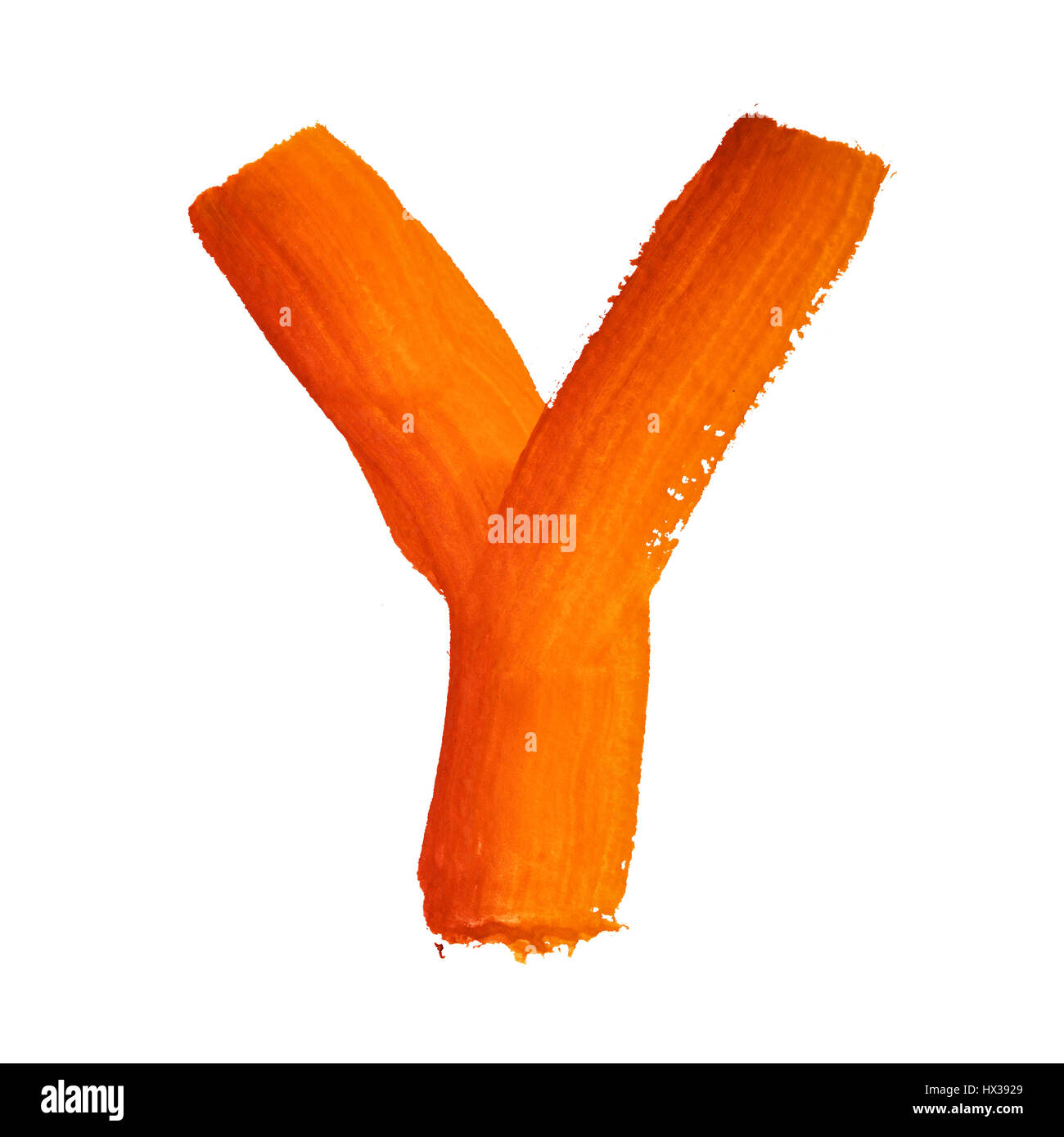 Y - Color letters isolated over the white background Stock Photo - Alamy