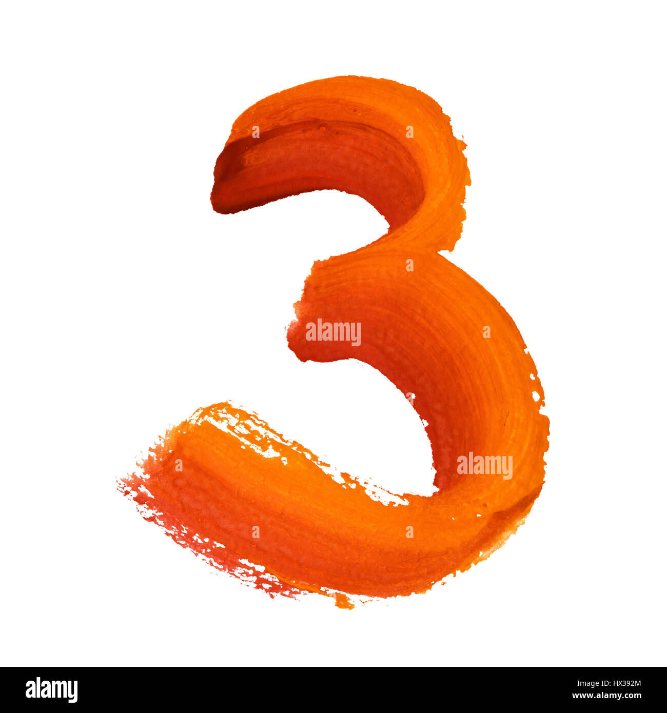 3 hand number sign Cut Out Stock Images & Pictures - Alamy