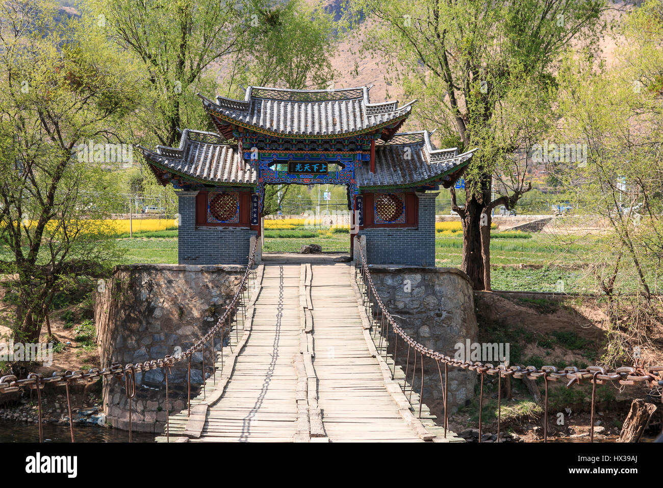Iron Rainbow Bridge, Shigu Ancient Village of Lijiang, Yunnan, China ...