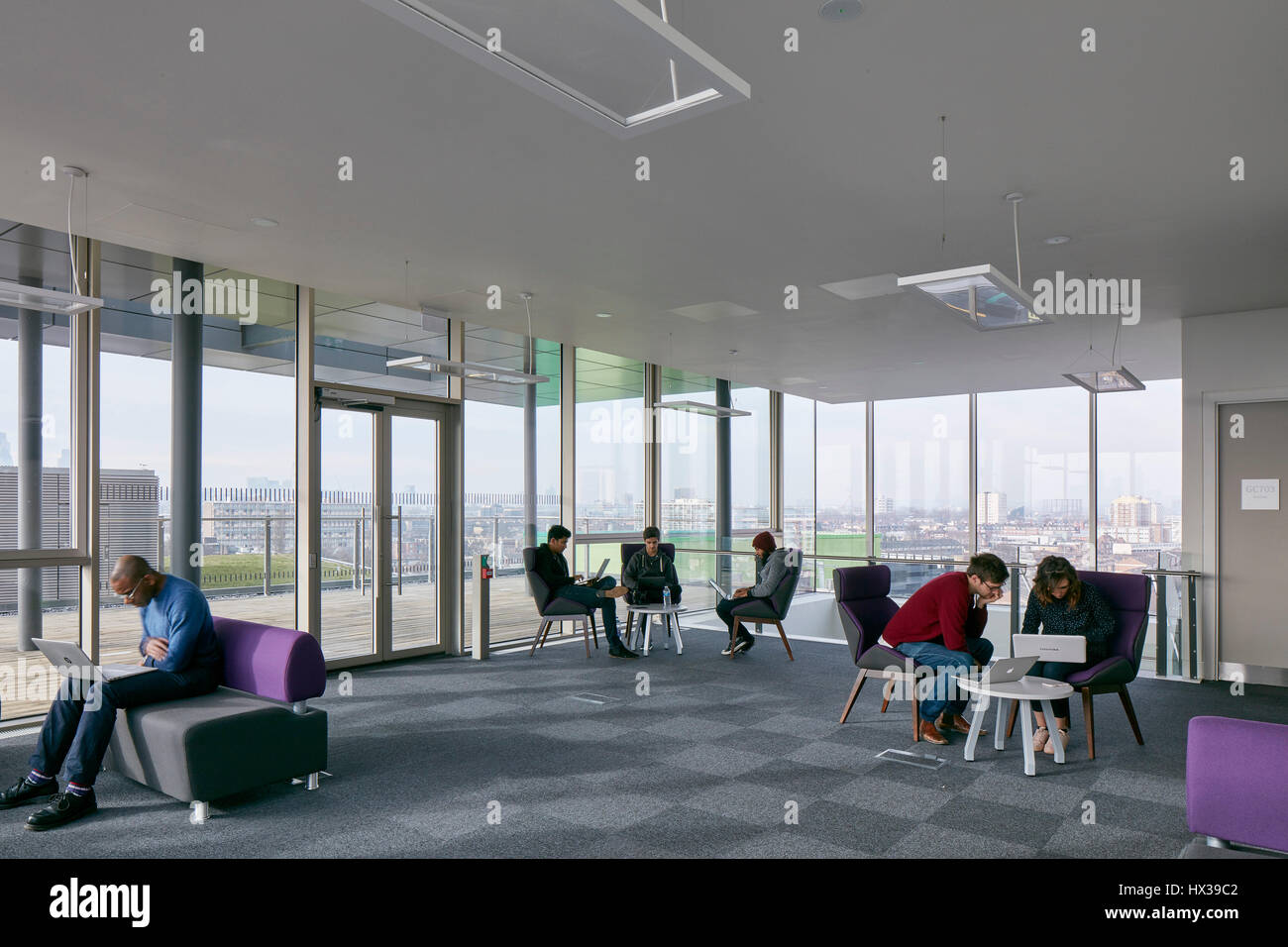 Roof top study room. Queen Mary University Graduate Centre, London ...