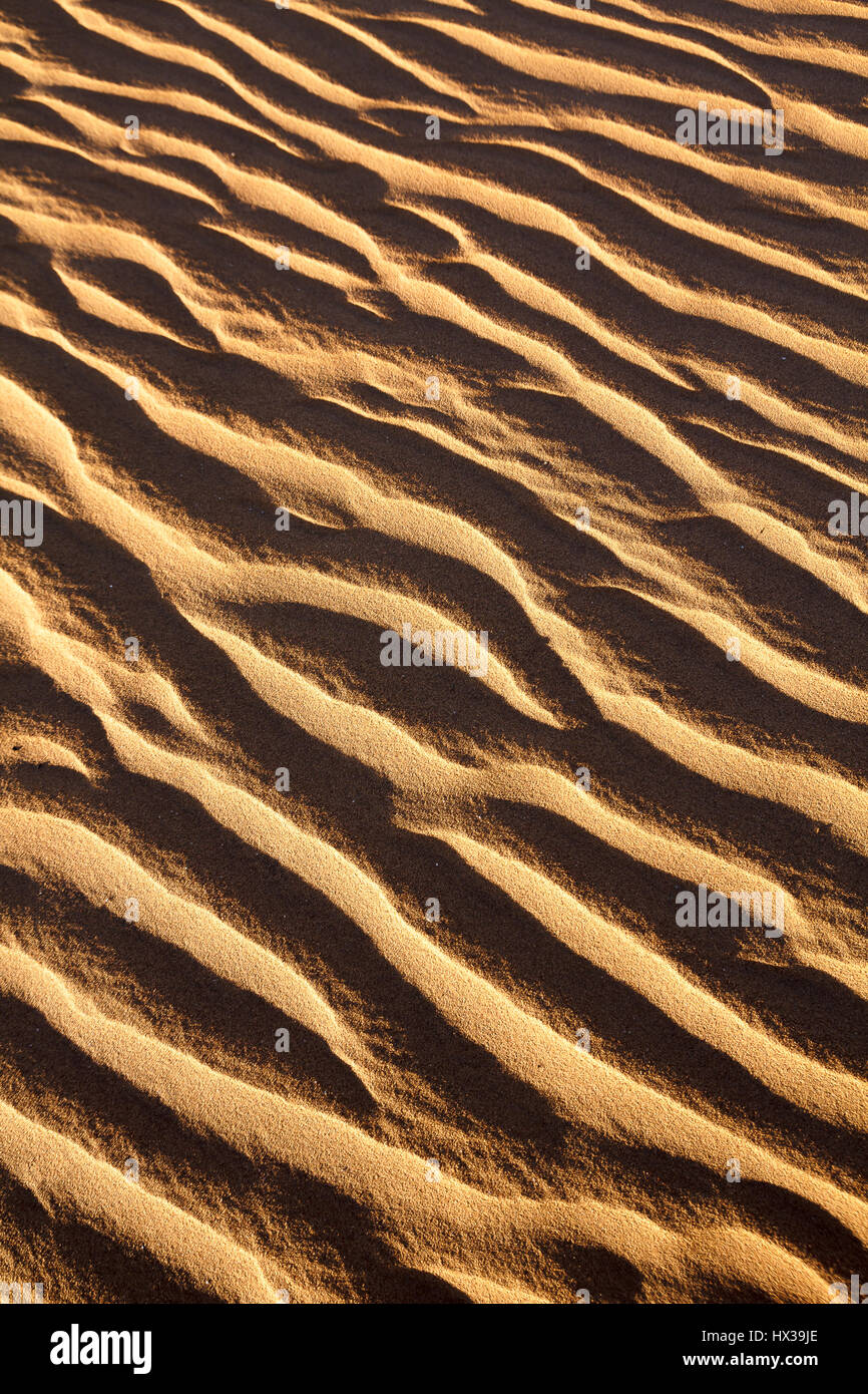 Ripples on desert sand Stock Photo - Alamy