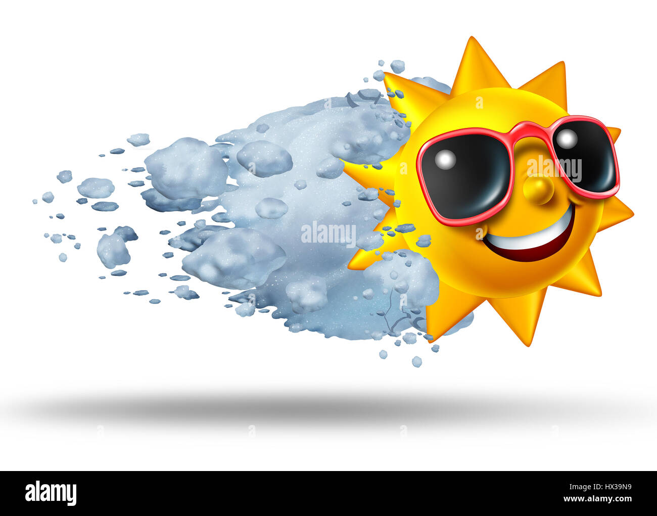 Hot weather melting ice Cut Out Stock Images & Pictures - Alamy