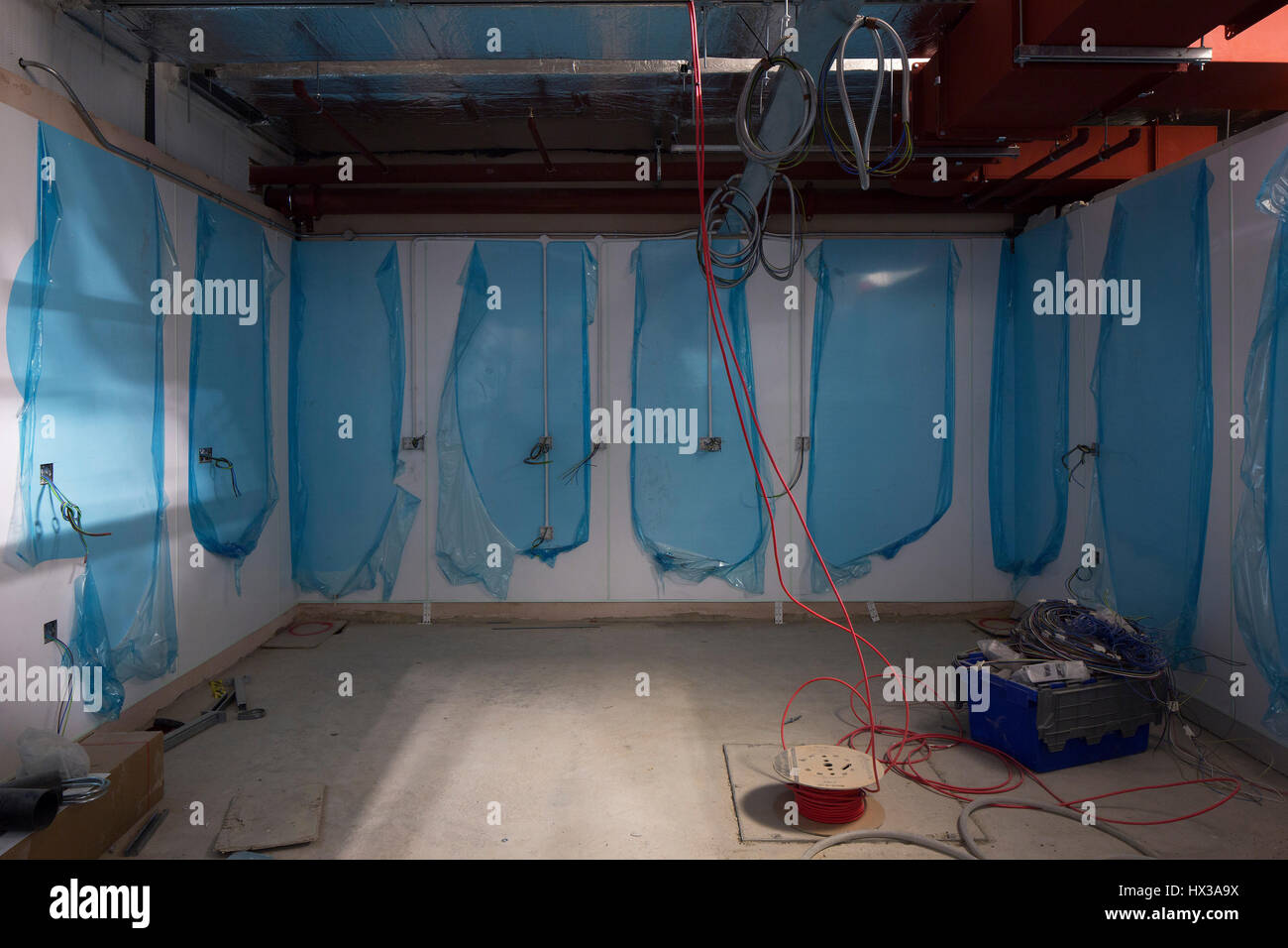 View of basement of museum under construction. Design Museum under ...