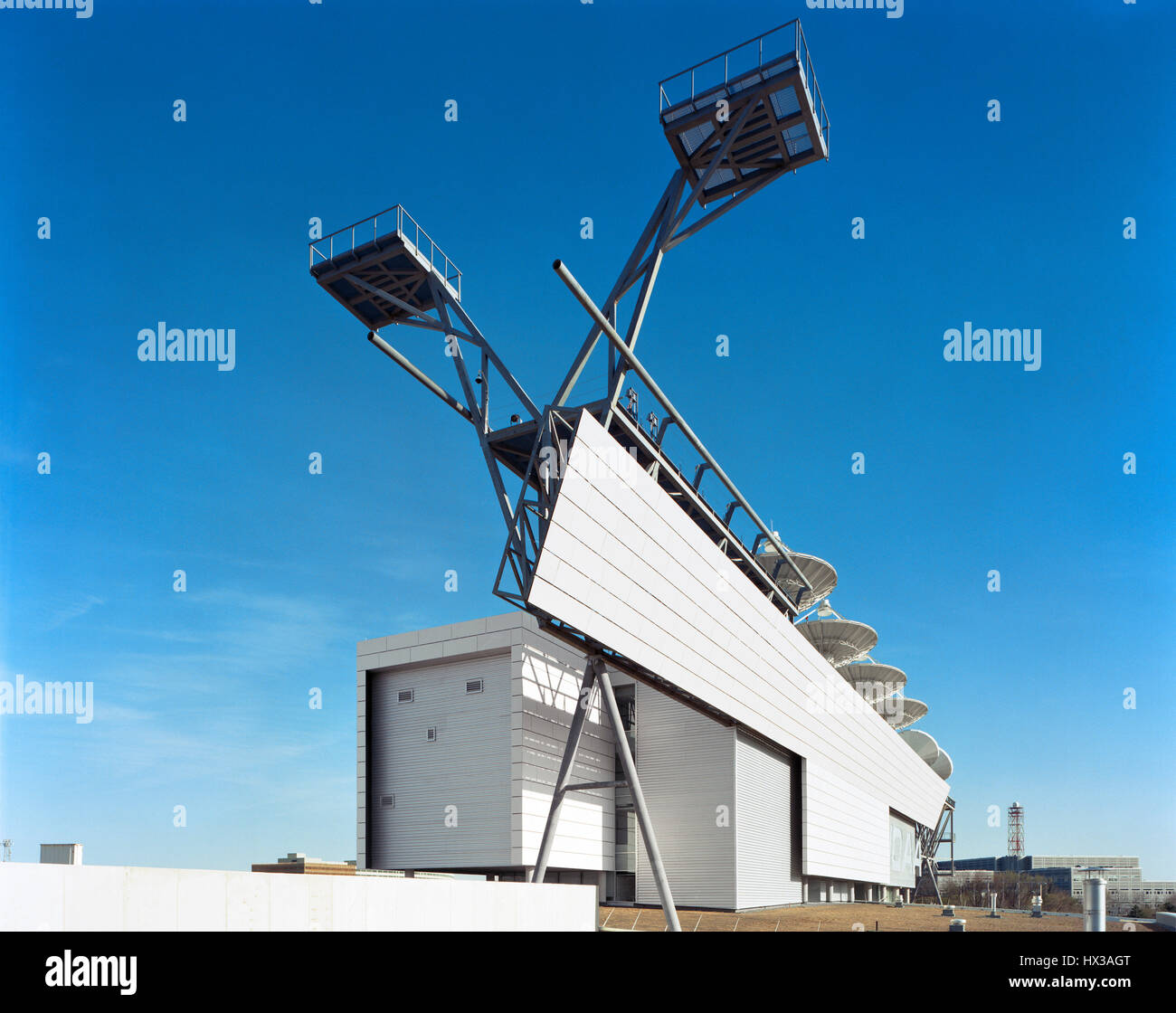 Overall view from the North. NOAA Satellite Operations Facility ...