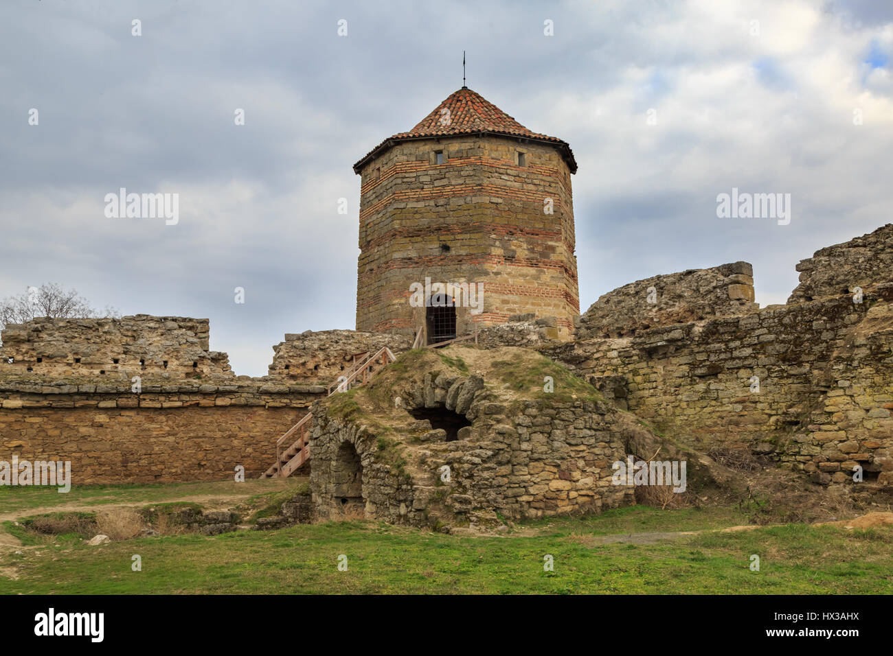 Maiden's tower inside Akkerman fortress in Belgorod, Odessa, Ukraine ...