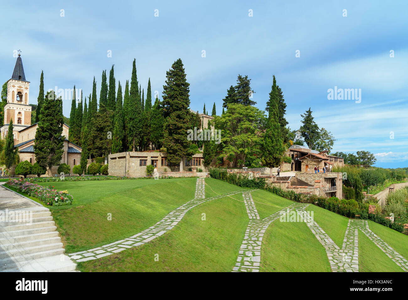 Signagi, Georgia - Sent 16, 2016: Monastery of St. Nino at Bodbe ...