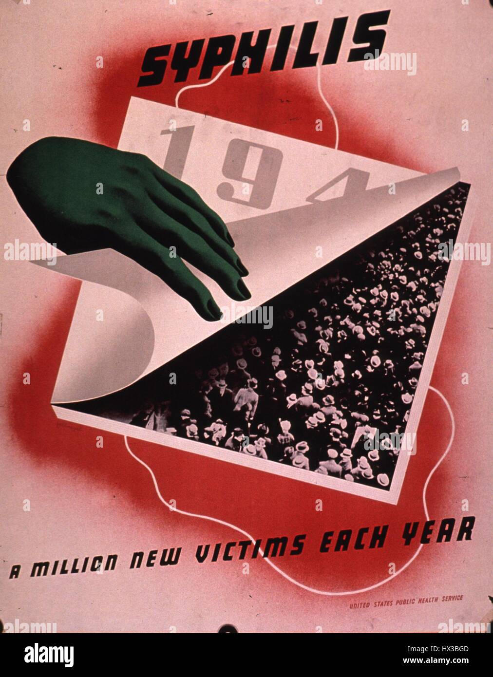 Poster issued by the United States Public Health Service, depicting a ...