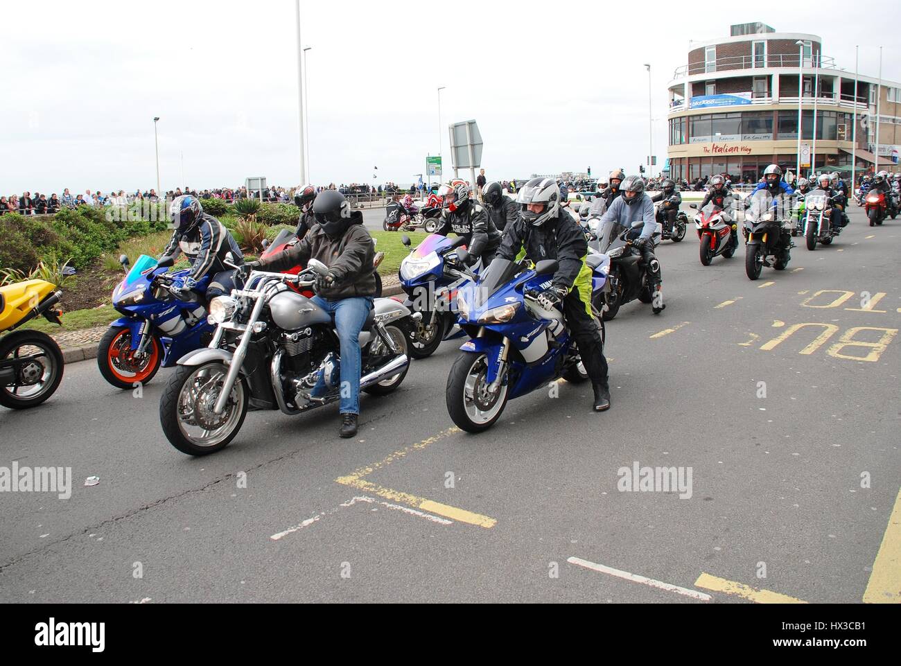 Hastings may day bike rally hi-res stock photography and images - Alamy