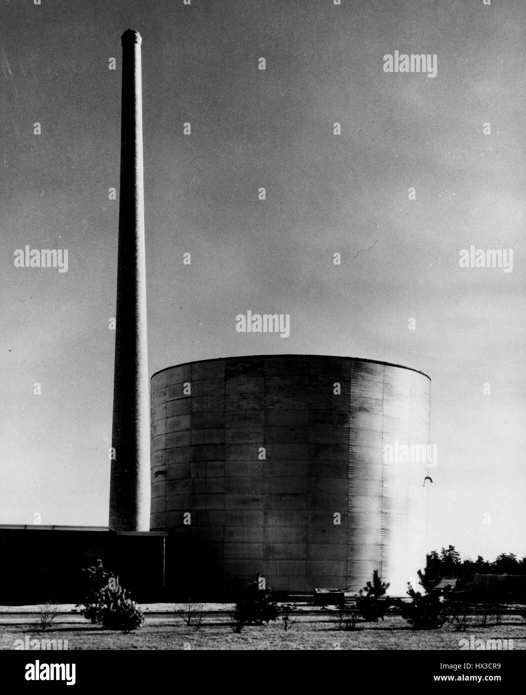 Cooling air for the reactor's graphite reflector is forced out of the ...