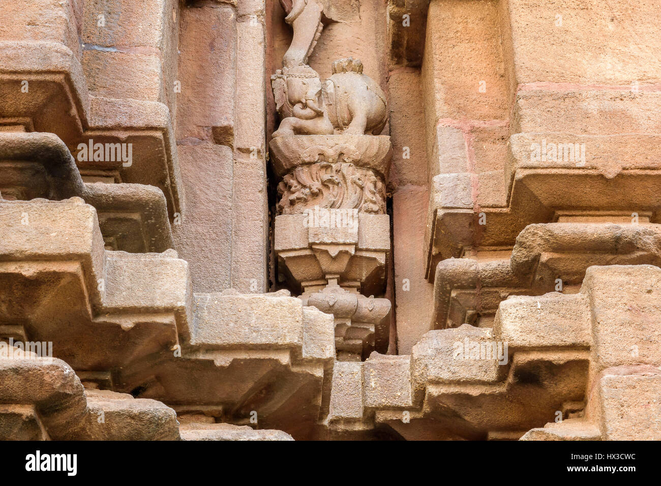 Stone carving on the wall of temples in Bhubaneswar.India.This is in ...