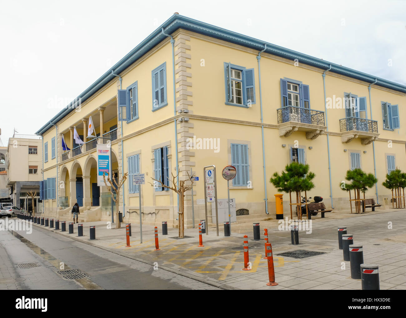 University building in the old town of Limassol in Cyprus. This is an ...