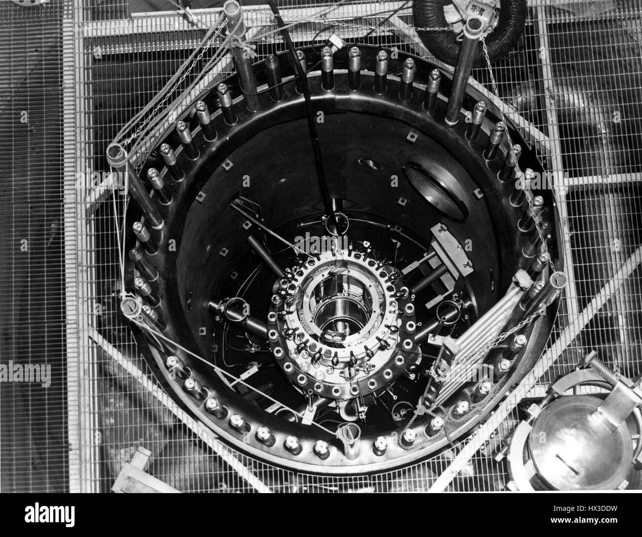 High Flux Isotope Reactor component installation; view of the ...