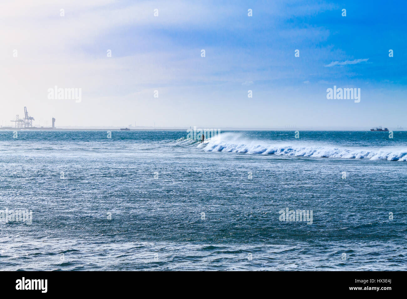 Port Elizabeth beach view, South Africa panorama. Indian ocean ...