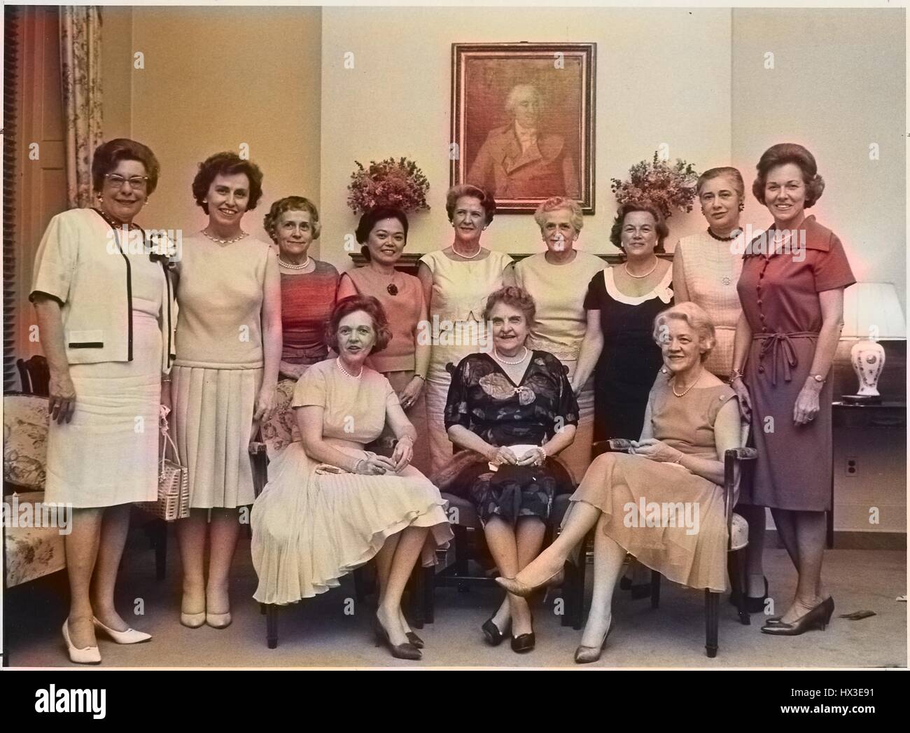 Women members of the United States Congress gathered for a group ...