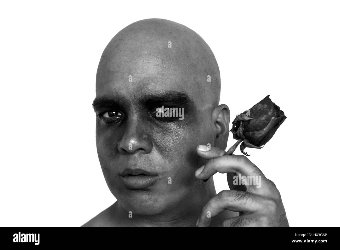 Dark skin makeup Black and White Stock Photos & Images - Alamy