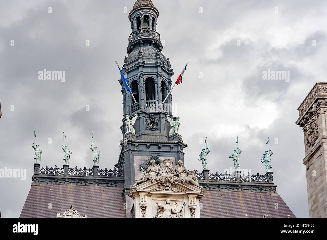 Paris, France, circa april 2016: Views of buildings, monuments and ...