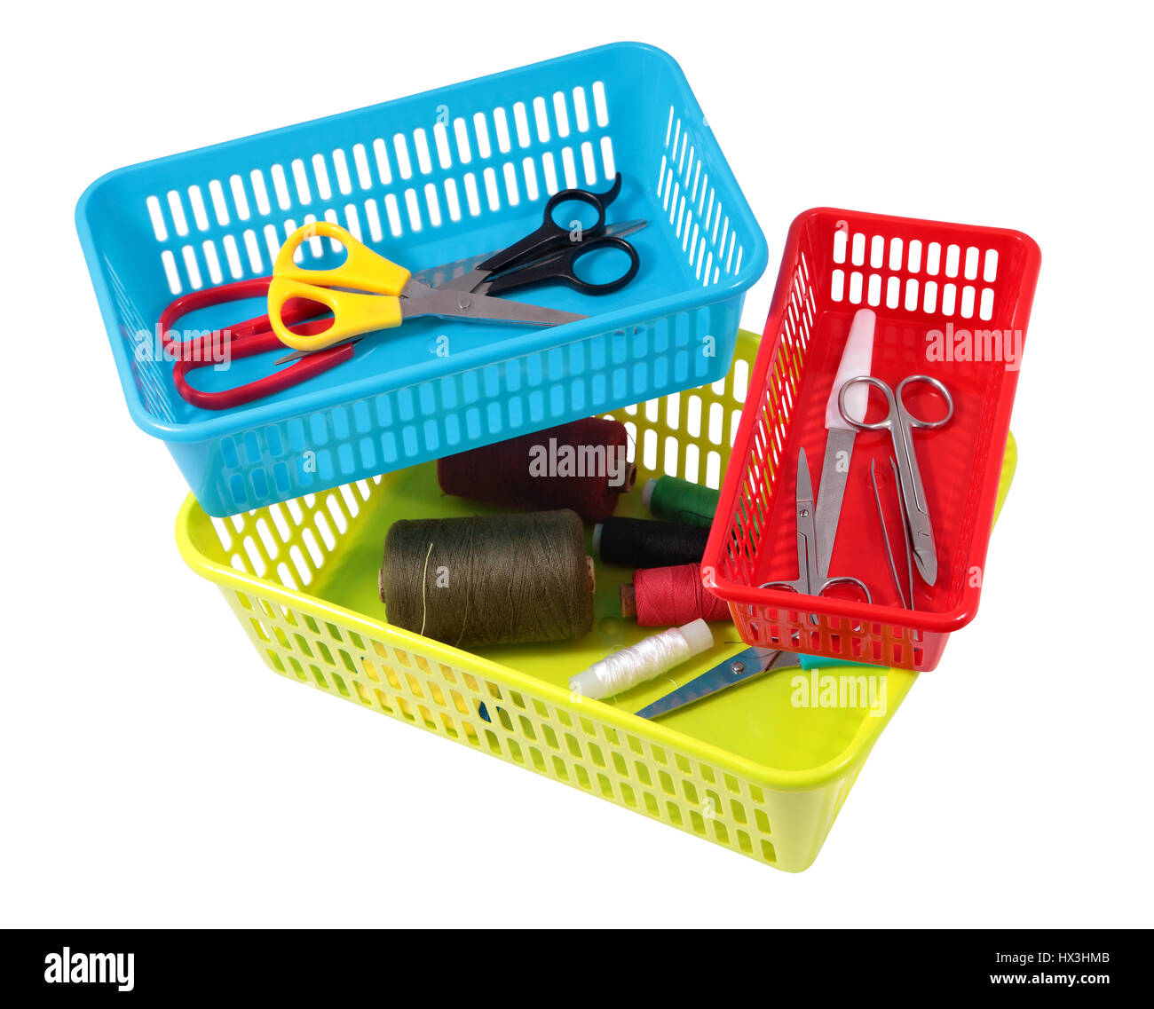 Set different plastic items hi-res stock photography and images - Alamy