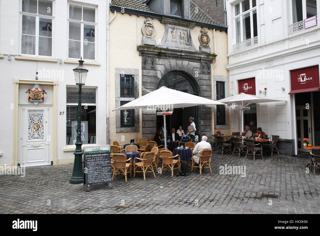 Pavement cafe, Maastricht, Limburg, Netherlands, Europe Stock Photo - Alamy