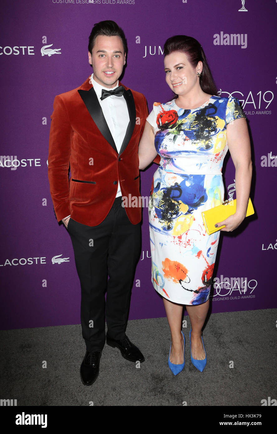 19th CDGA (Costume Designers Guild Awards) held at the Beverly Hilton Hotel - Arrivals Featuring ...