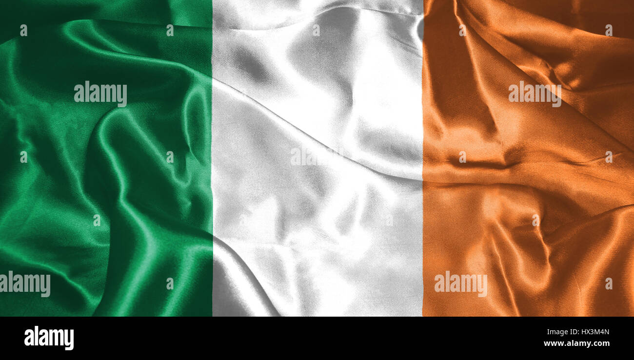 St. Patrick's Day. Flag Of Ireland 3D illustration Stock Photo - Alamy