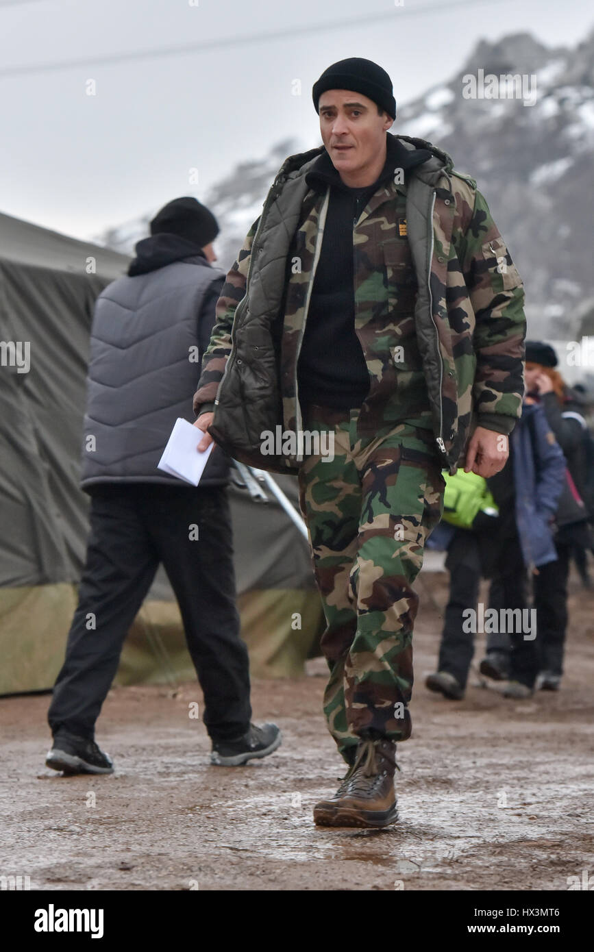 Actor Goran Visnjic on the film set of ‘General’ in Gracac, Croatia ...