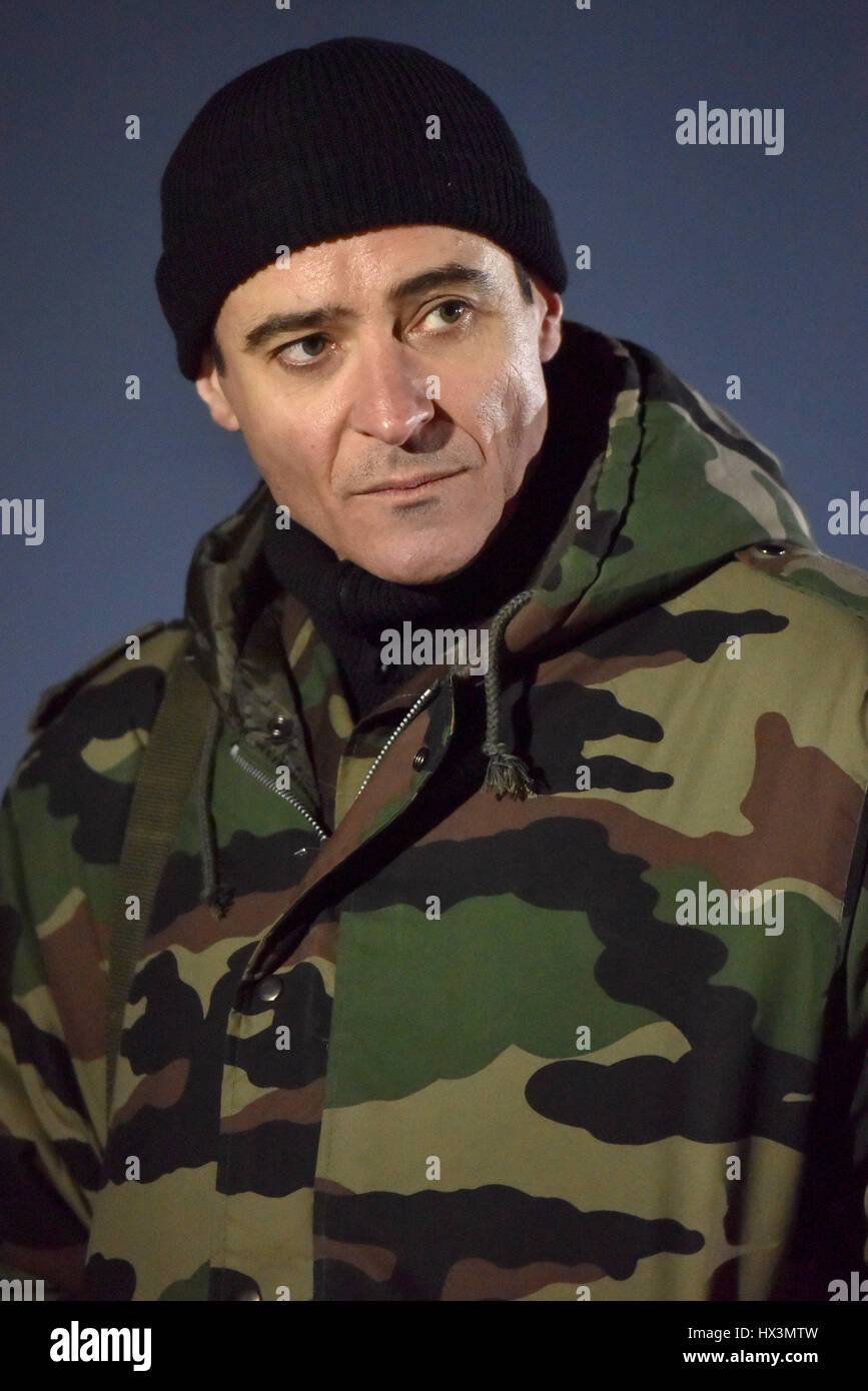Actor Goran Visnjic on the film set of ‘General’ in Gracac, Croatia ...