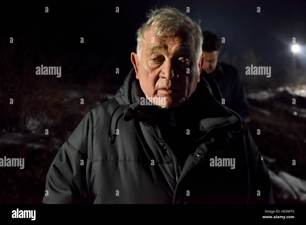 Actor Goran Visnjic on the film set of ‘General’ in Gracac, Croatia ...