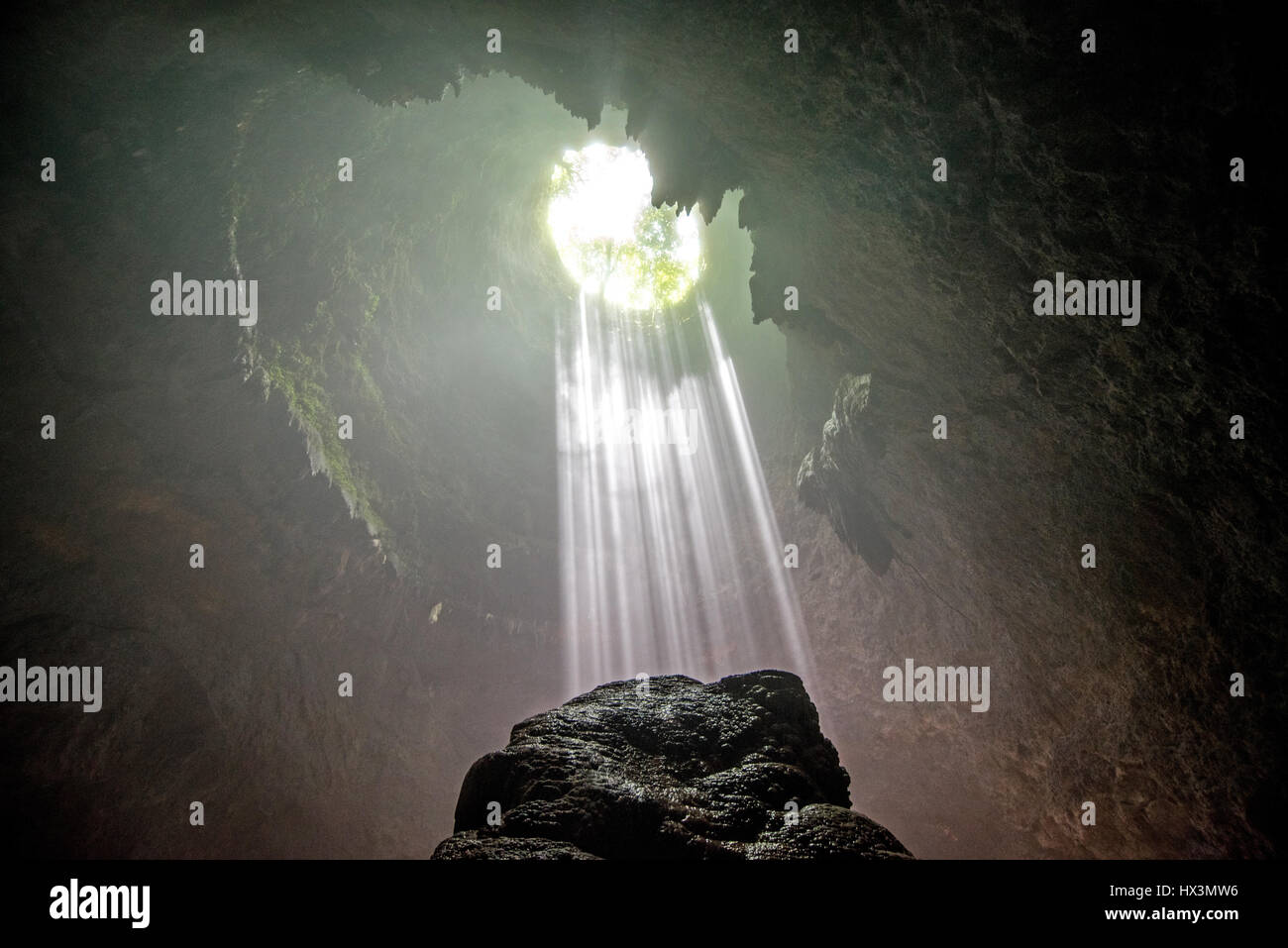 Goa Jomblang in Jogjakarta Stock Photo - Alamy