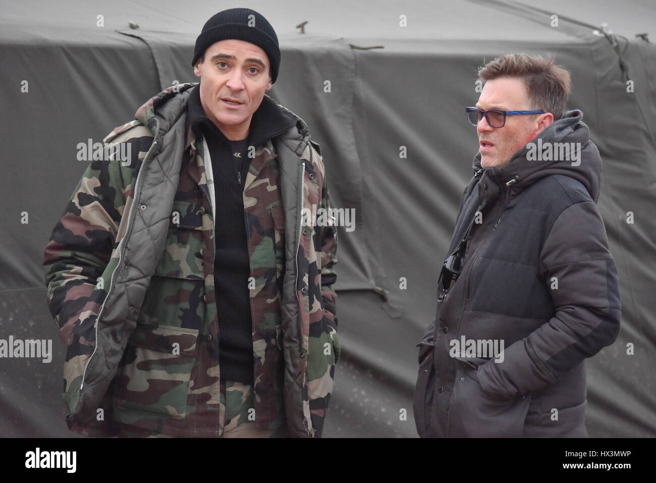Actor Goran Visnjic on the film set of ‘General’ in Gracac, Croatia ...