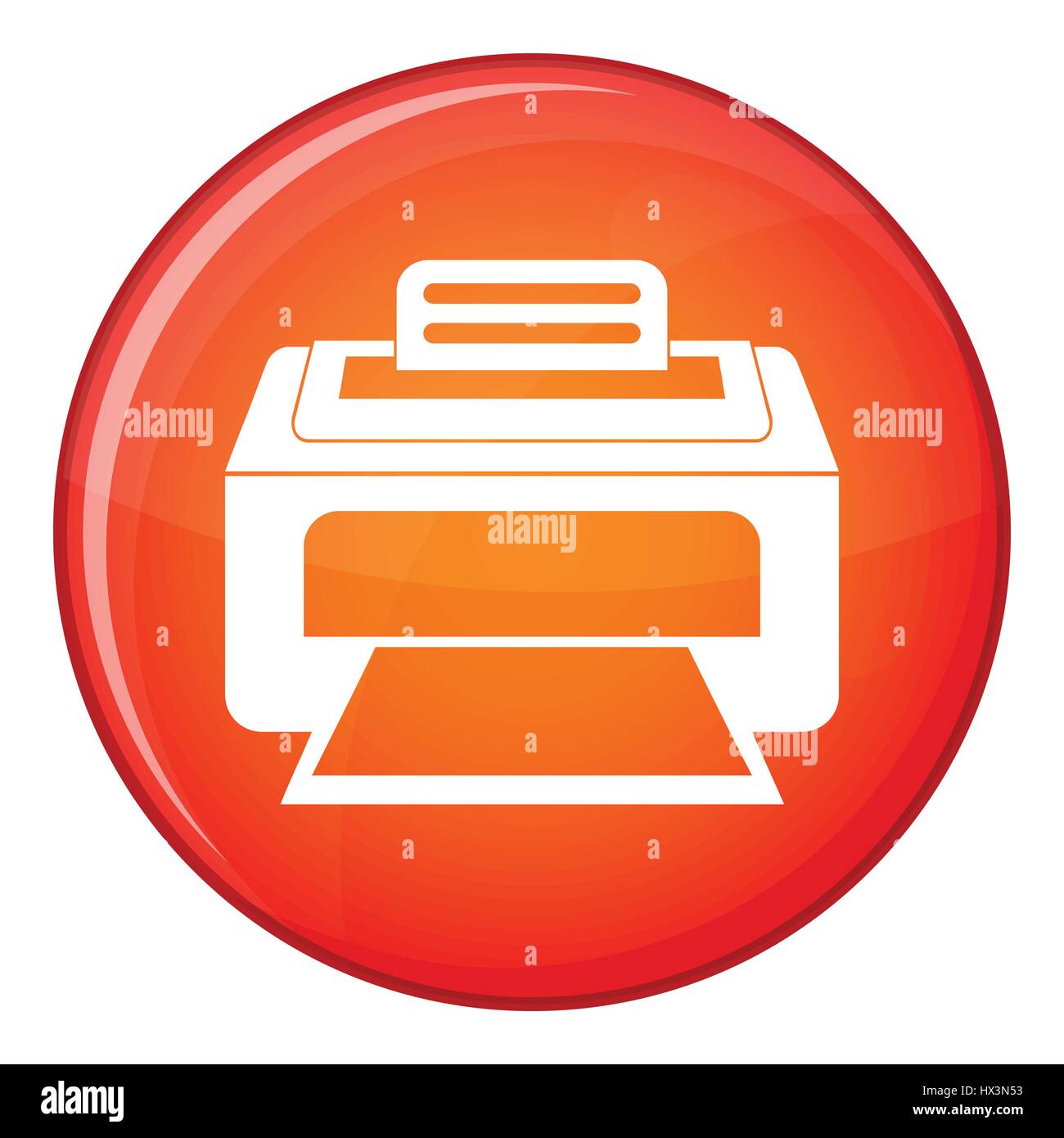 Modern laser printer icon, flat style Stock Vector Image & Art - Alamy