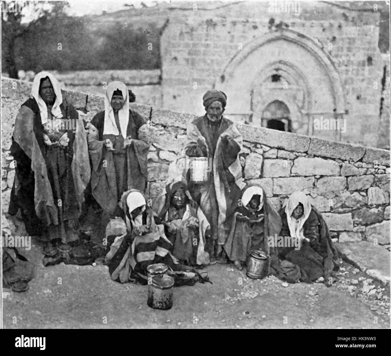 Leperes jerusalem 1906 Stock Photo - Alamy