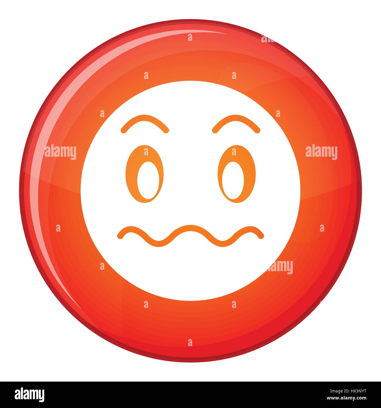 Suspicious emoticon, flat style Stock Vector Image & Art - Alamy