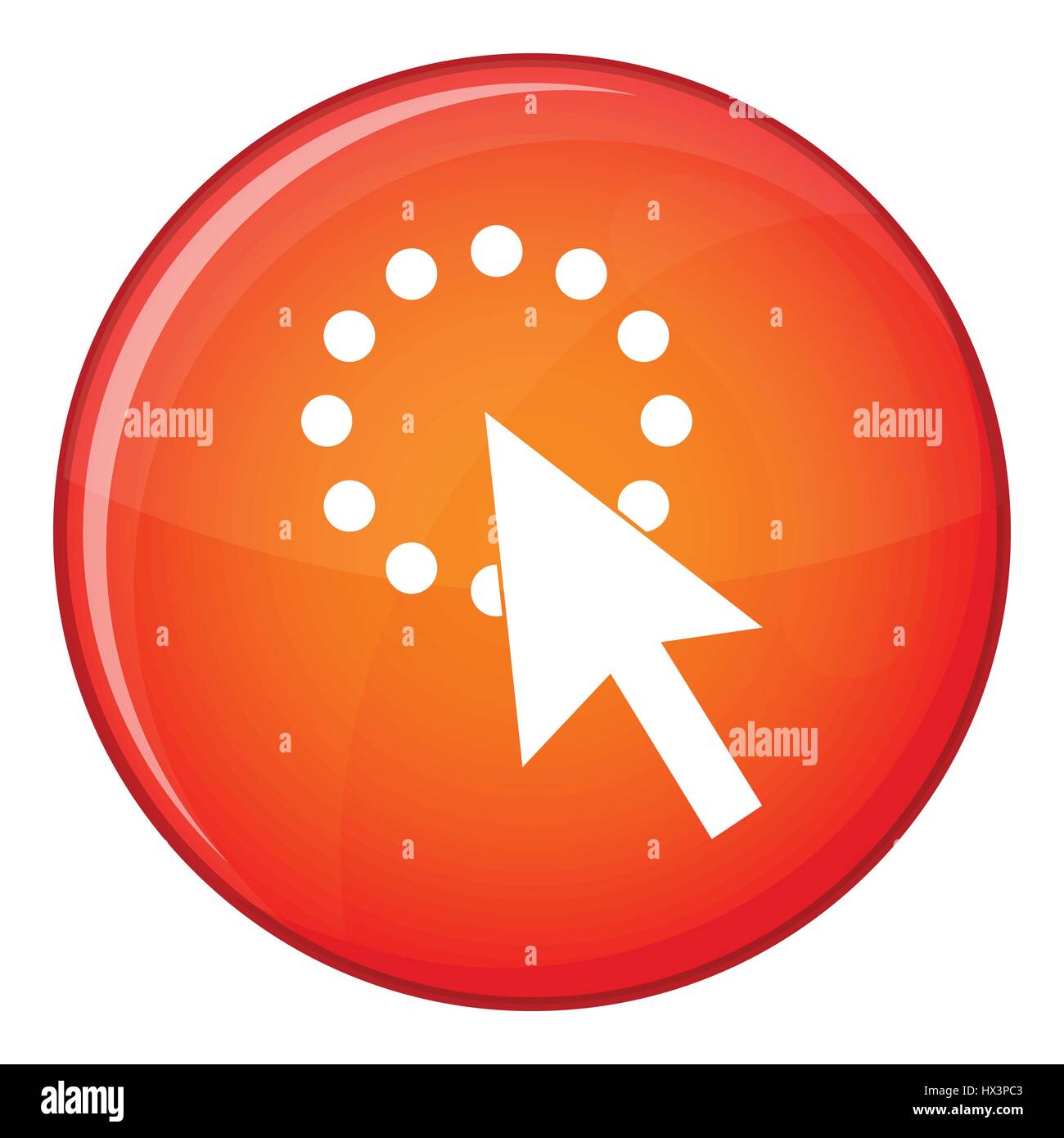 Click icon, flat style Stock Vector Image & Art - Alamy