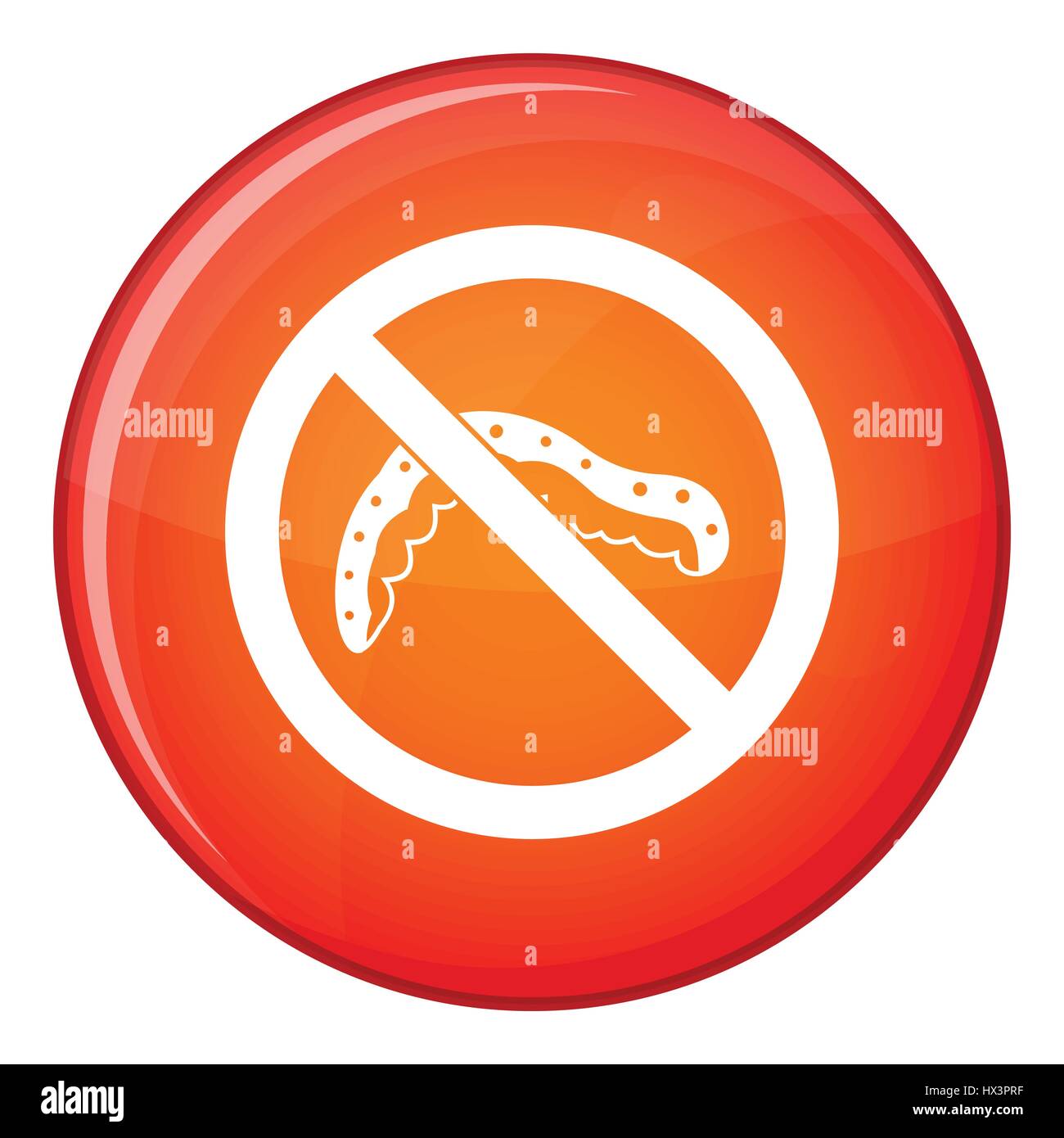 No caterpillar sign icon, flat style Stock Vector Image & Art - Alamy