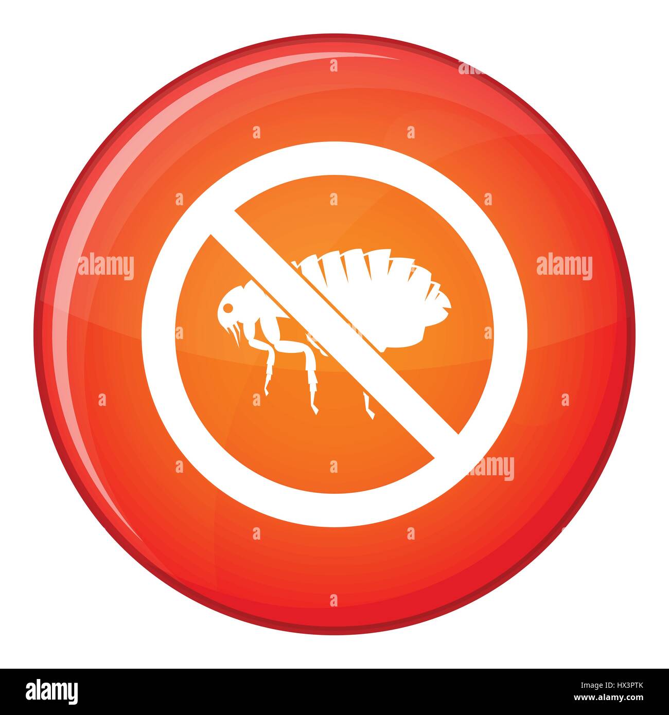 No flea sign icon, flat style Stock Vector Image & Art - Alamy