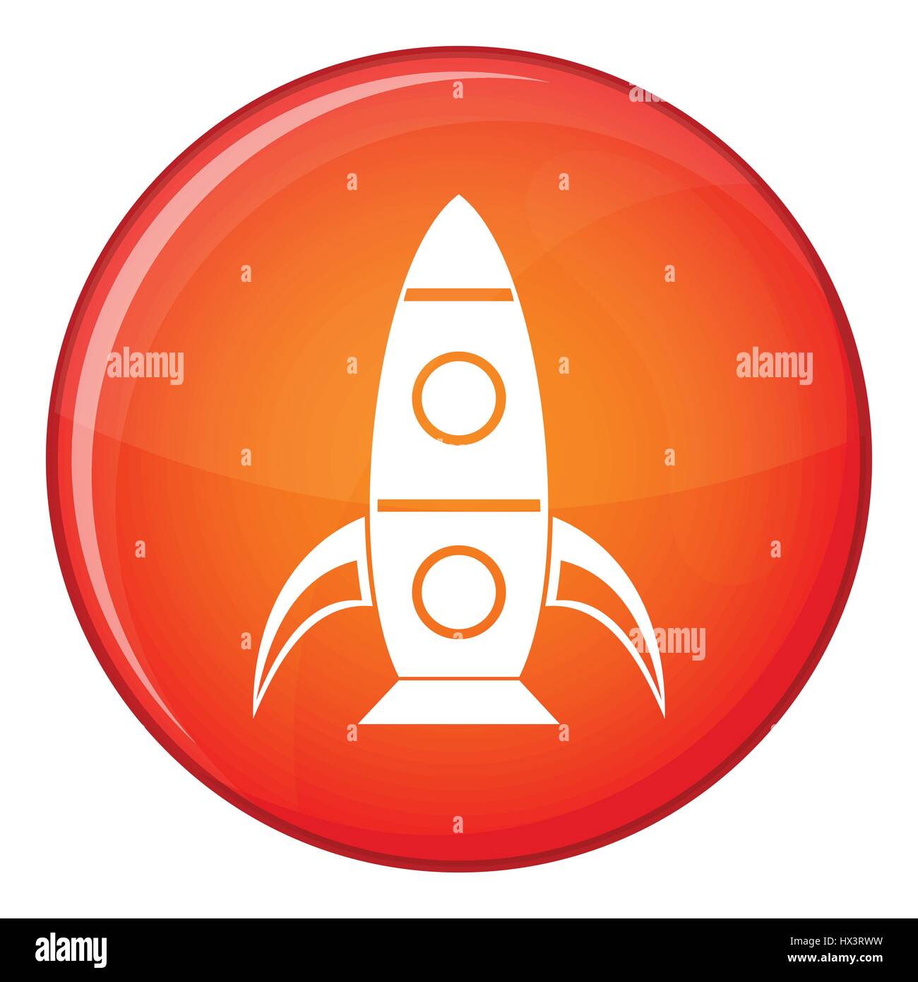 Rocket icon, flat style Stock Vector Image & Art - Alamy