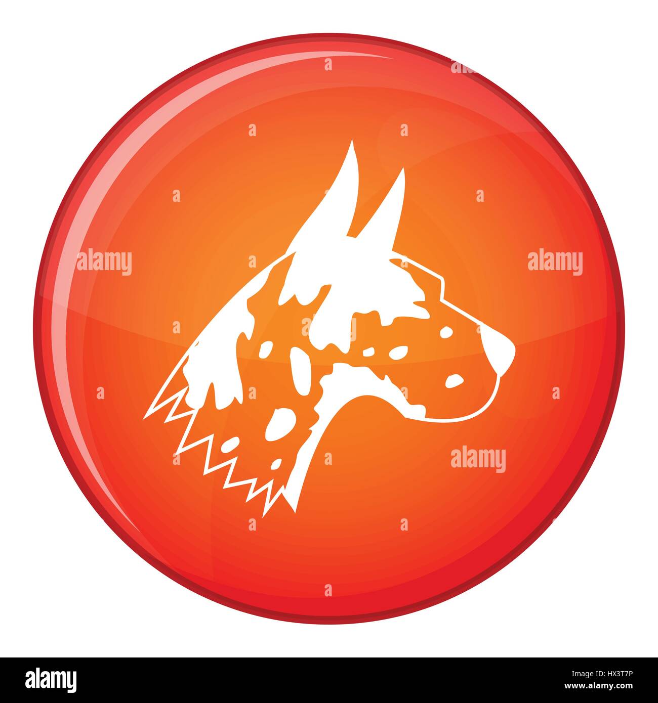 Great dane dog icon, flat style Stock Vector Image & Art - Alamy