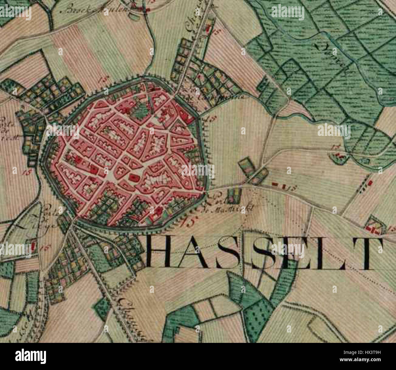 Hasselt map hi-res stock photography and images - Alamy
