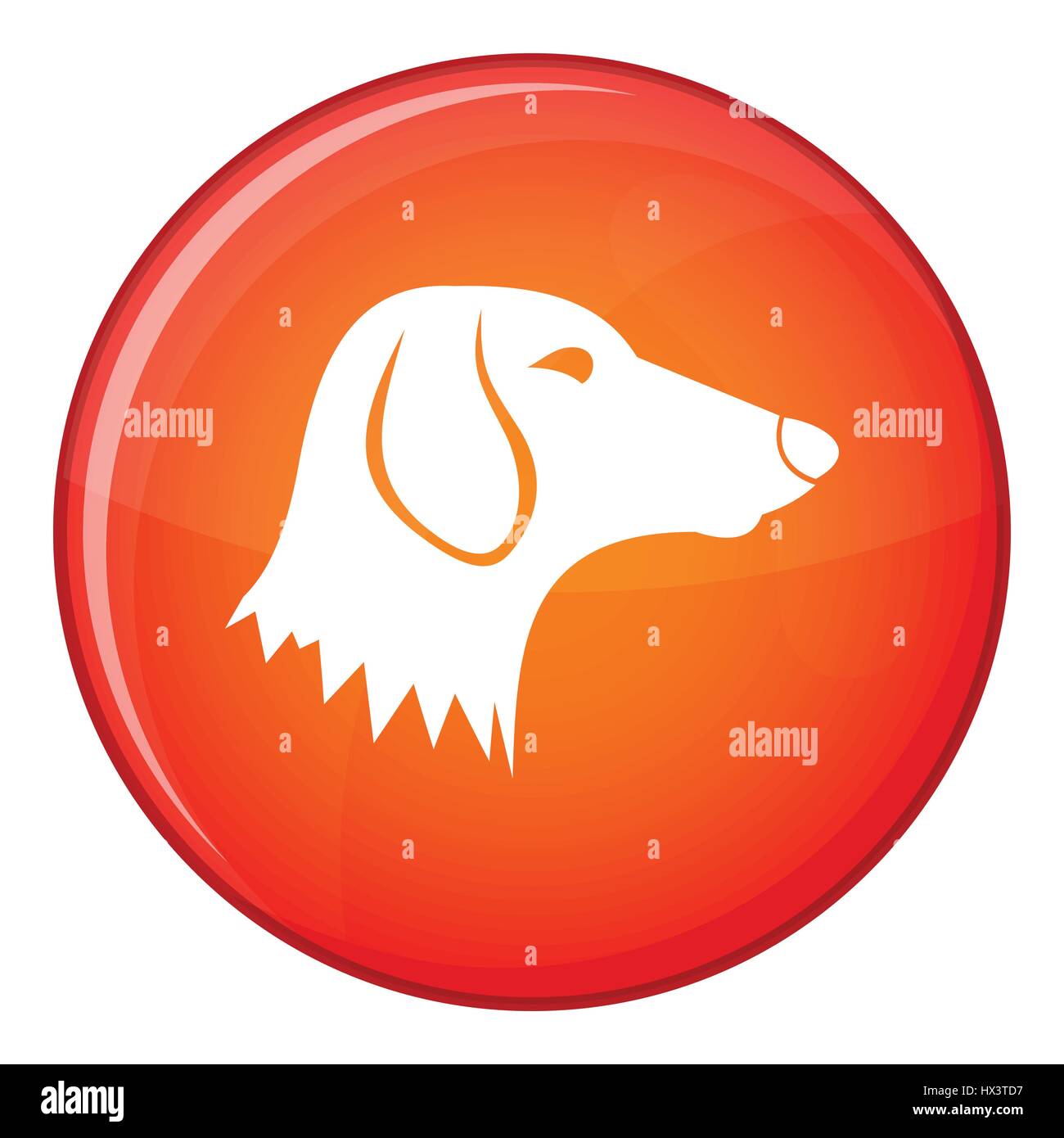 Dachshund dog icon, flat style Stock Vector Image & Art - Alamy