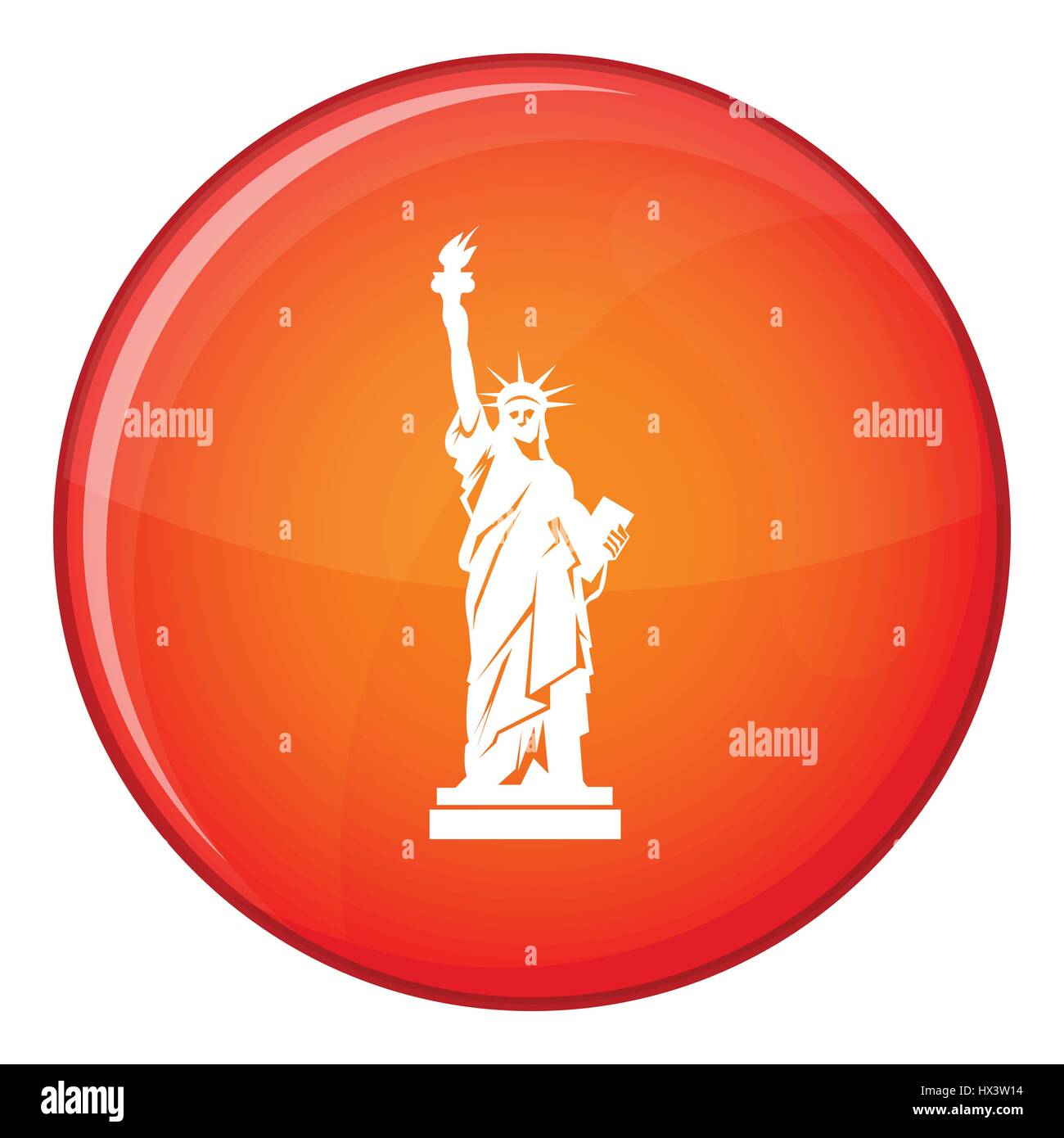Statue of liberty icon, flat style Stock Vector Image & Art - Alamy