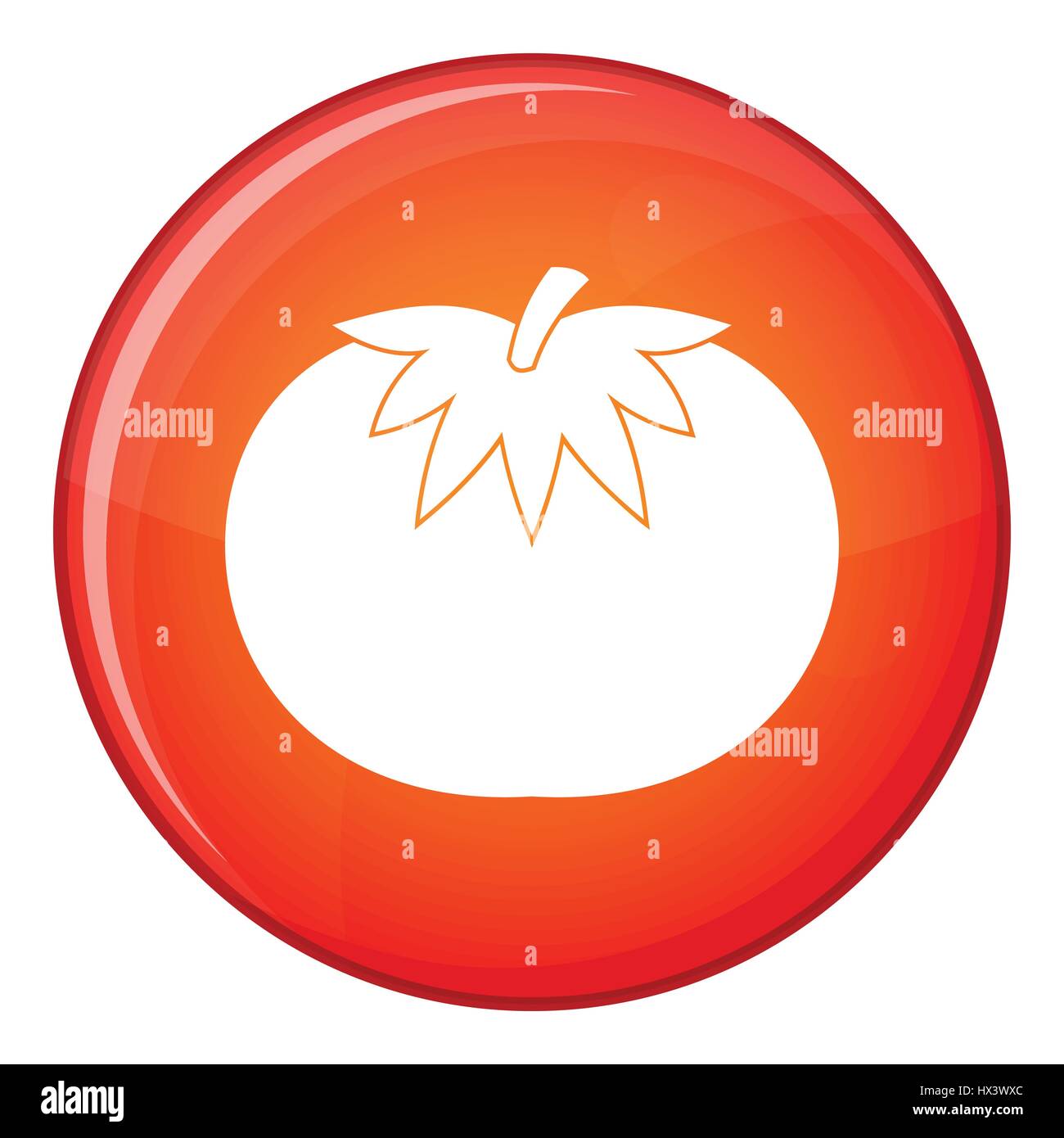 Tomato icon, flat style Stock Vector Image & Art - Alamy