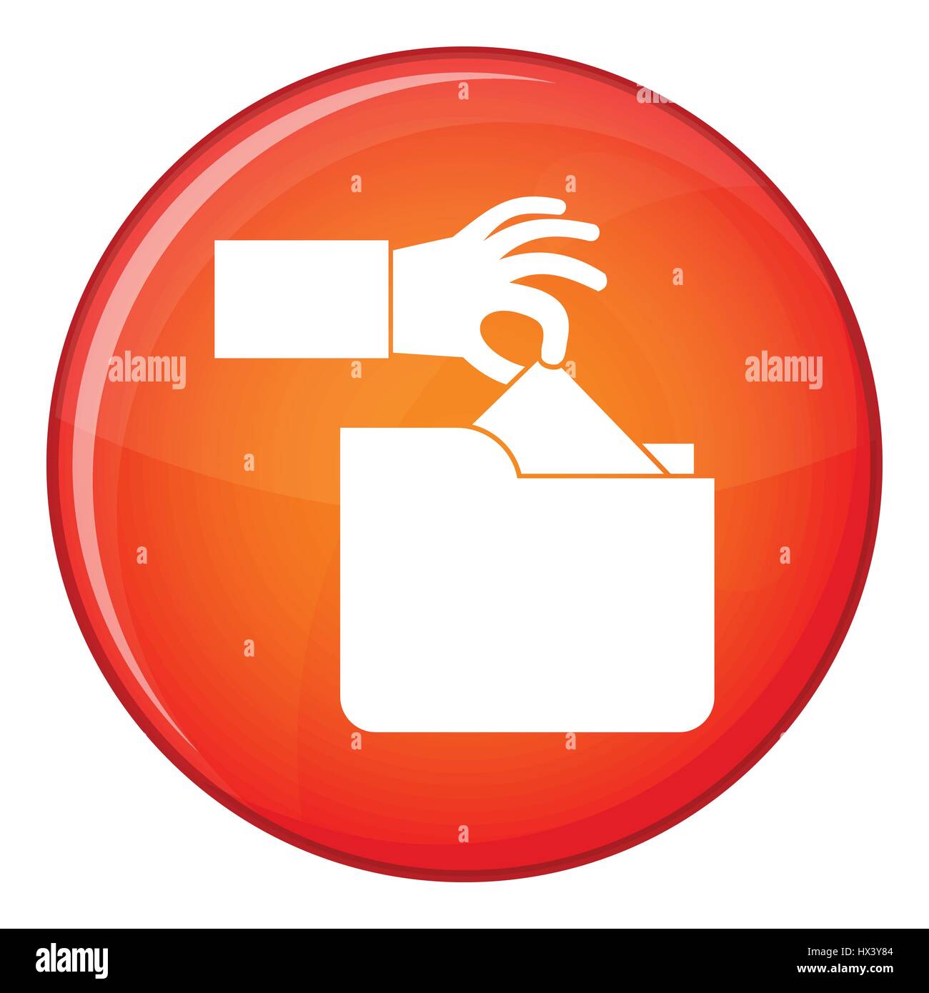 Robbery secret data in folder icon, flat style Stock Vector Image & Art ...