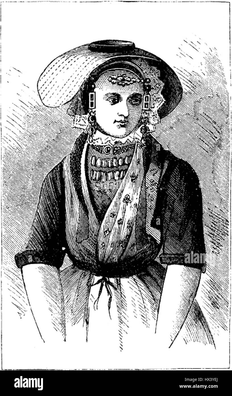 Holland and the Hollanders A Zeeland Peasant Woman Stock Photo - Alamy