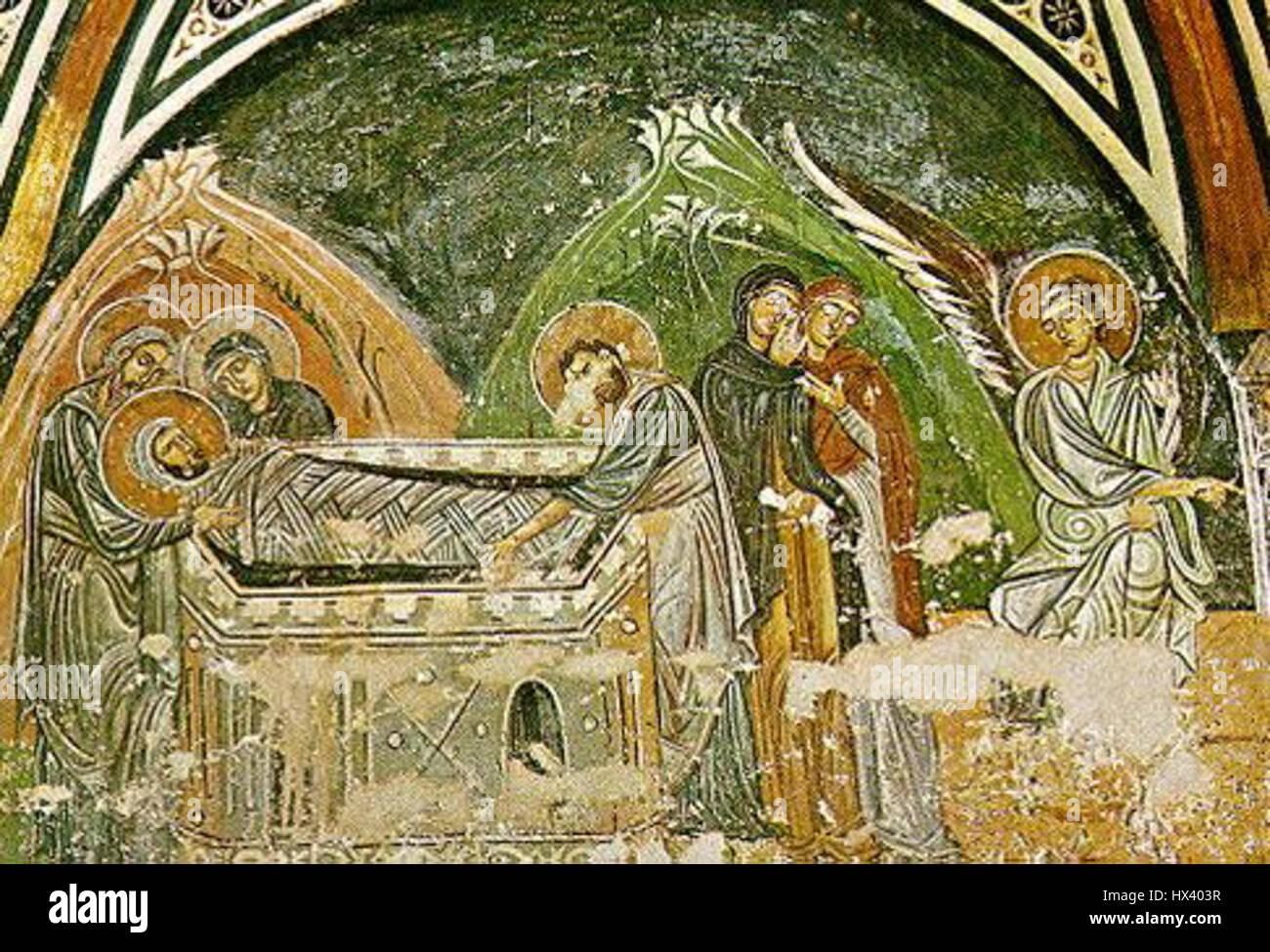 Hosios Loukas Crypt Entombment 02 Stock Photo - Alamy