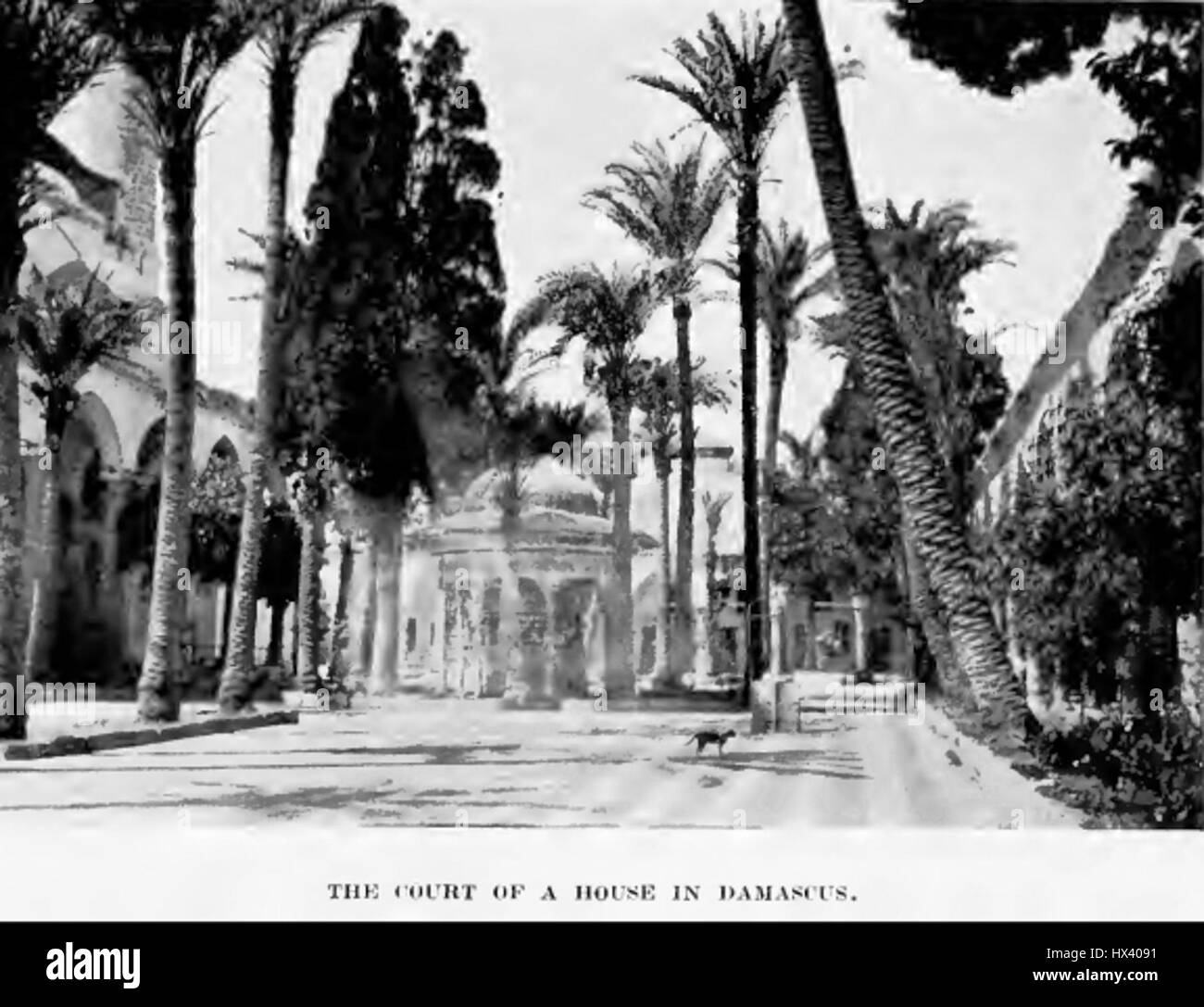 House in damascus 1913 Stock Photo - Alamy