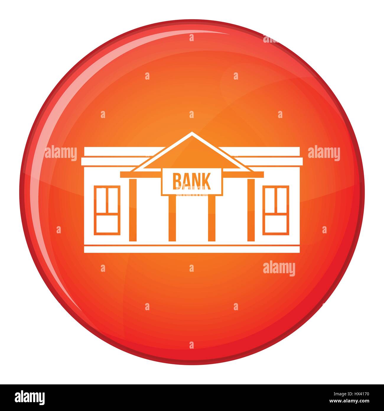 Bank building icon, flat style Stock Vector Image & Art - Alamy