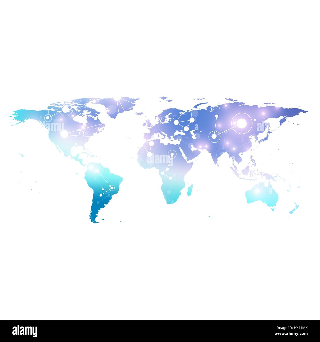 World Map. Geometric graphic background communication. Big data complex ...
