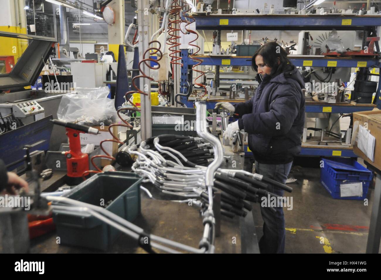 Female car factory worker hi-res stock photography and images - Alamy