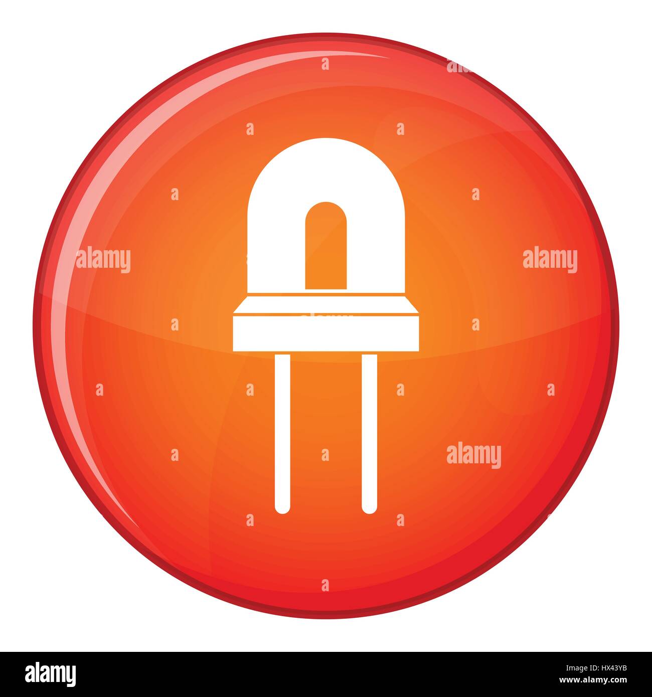 Halogen lamp icon, flat style Stock Vector Image & Art - Alamy