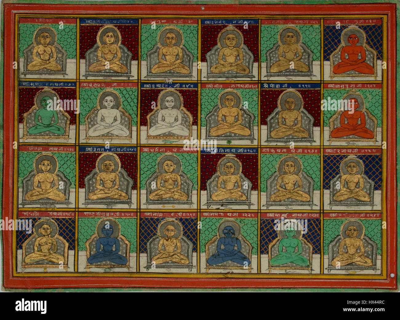 Jain 24 Tirthankaras Stock Photo - Alamy